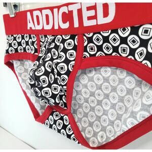 Underwear & Socks | Addicted Mens S 3 Geometric Brief Red Black New ...